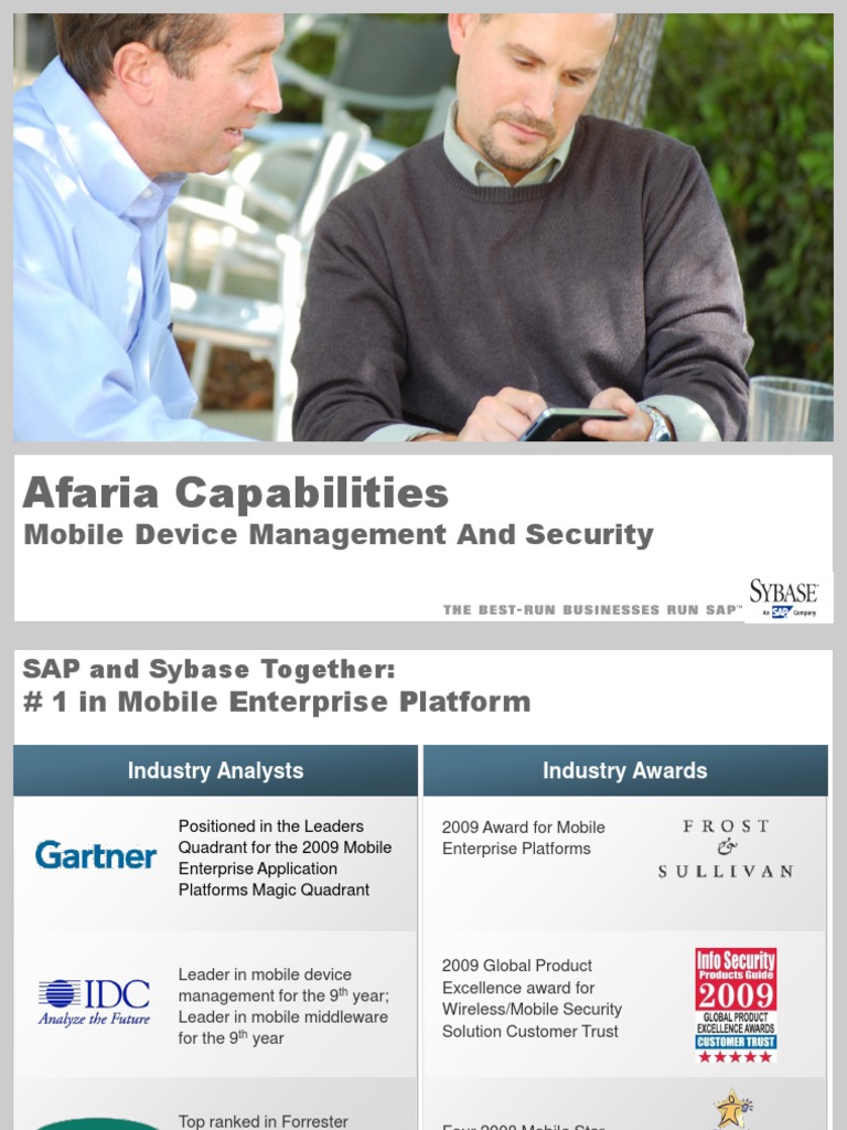 Afaria Capabilities: Mobile Device Management and Security | PDF ...