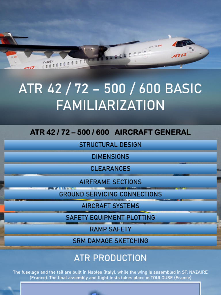 Atr 600 Basic Familiarization | PDF | Cockpit | Vehicles