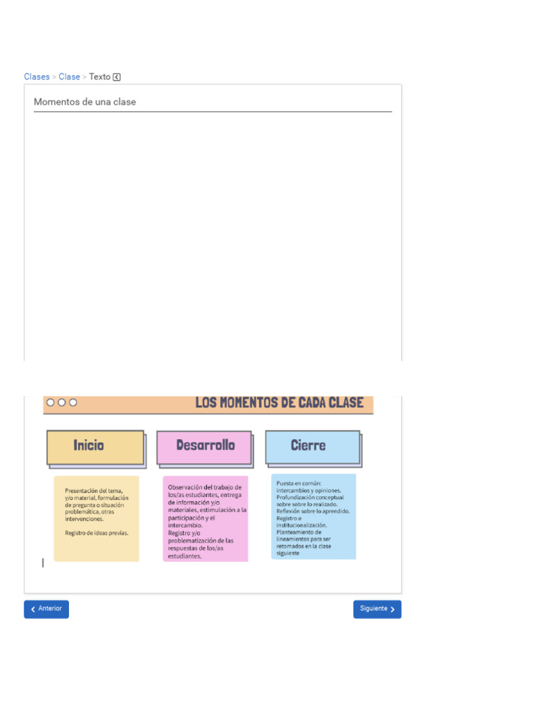 Momentos de La Clase | PDF