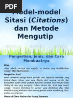 Panduan Lengkap Penulisan Sitasi | PDF