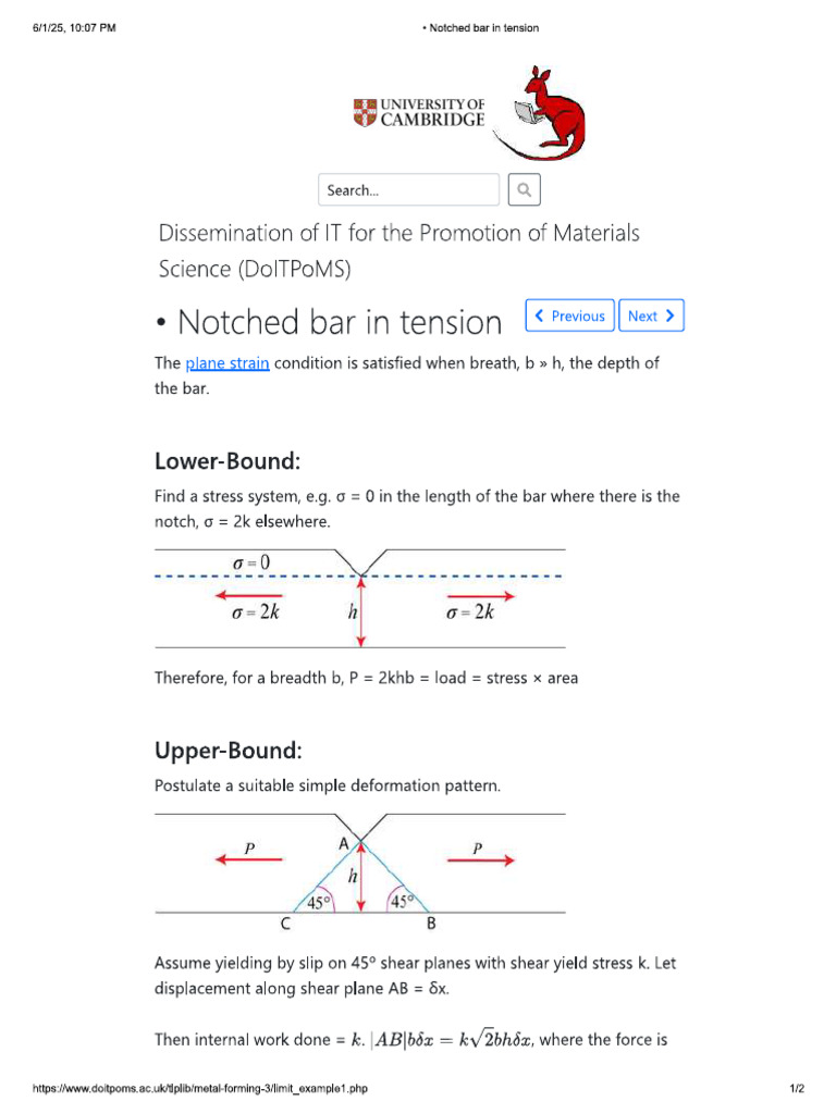 Zzzz Notched Bar in Tension | PDF