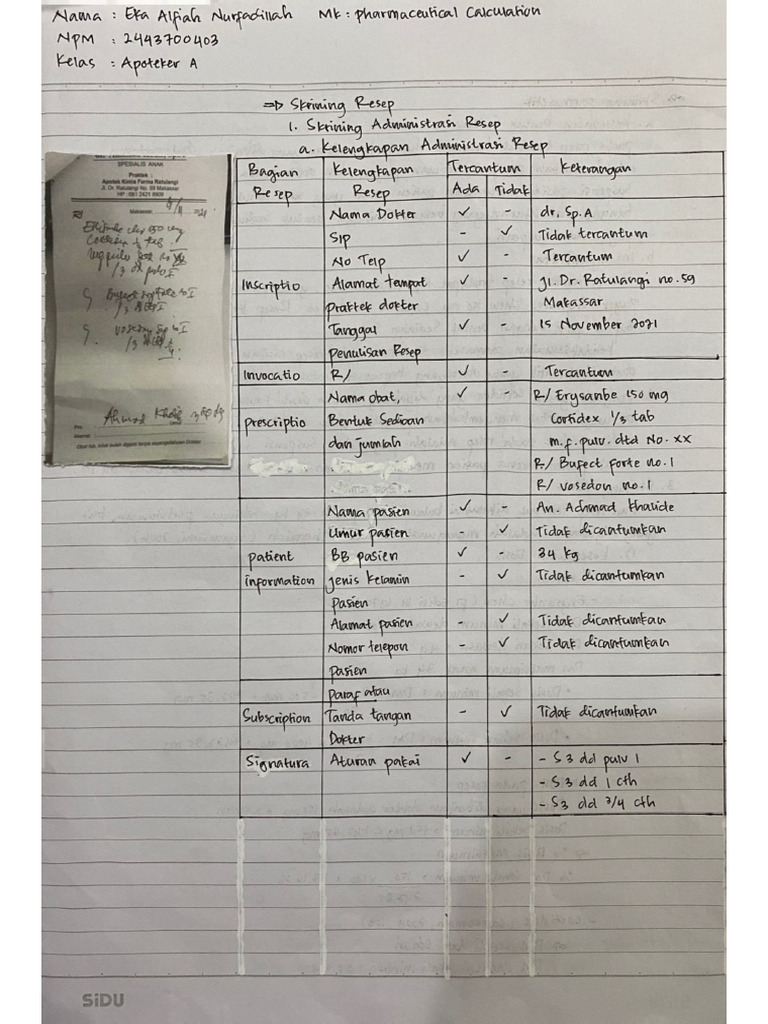 Pharmaceutical Calculation | PDF