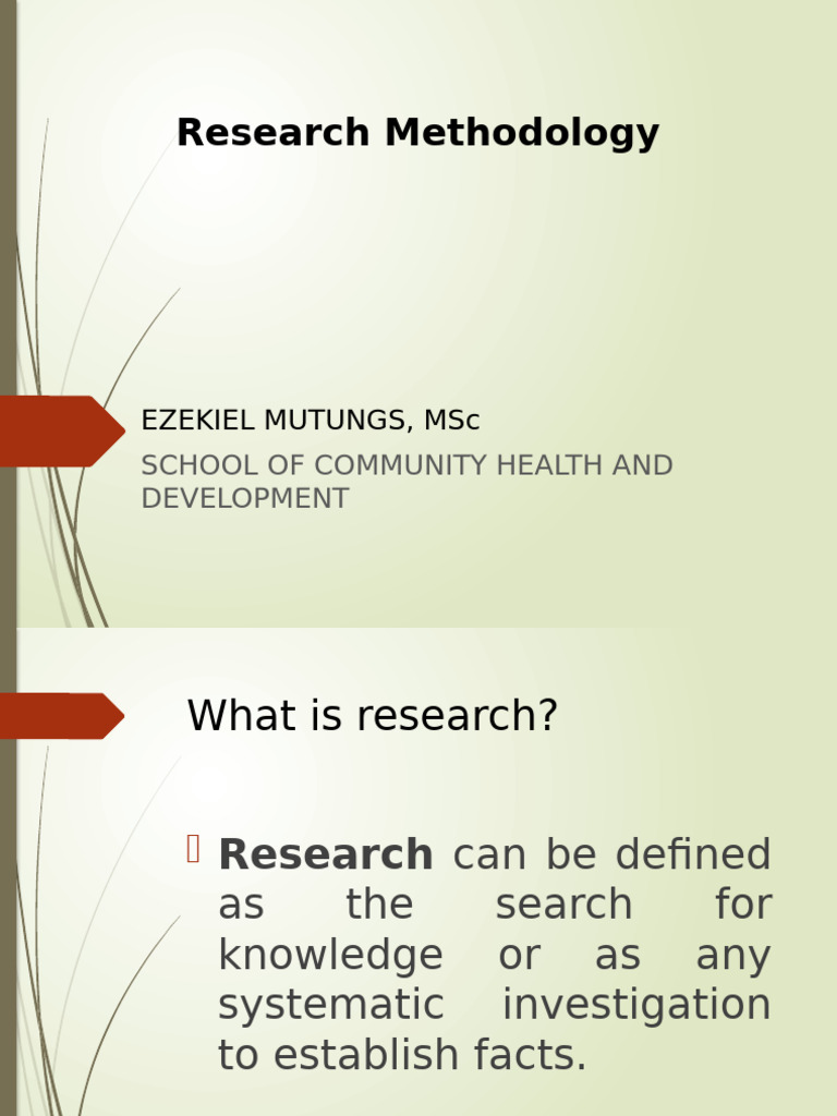 Advanced Research Methodology-1 | PDF | Sampling (Statistics) | Hypothesis