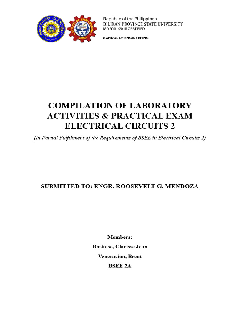 Laboratory Activities for Electrical Circuits 2 | PDF