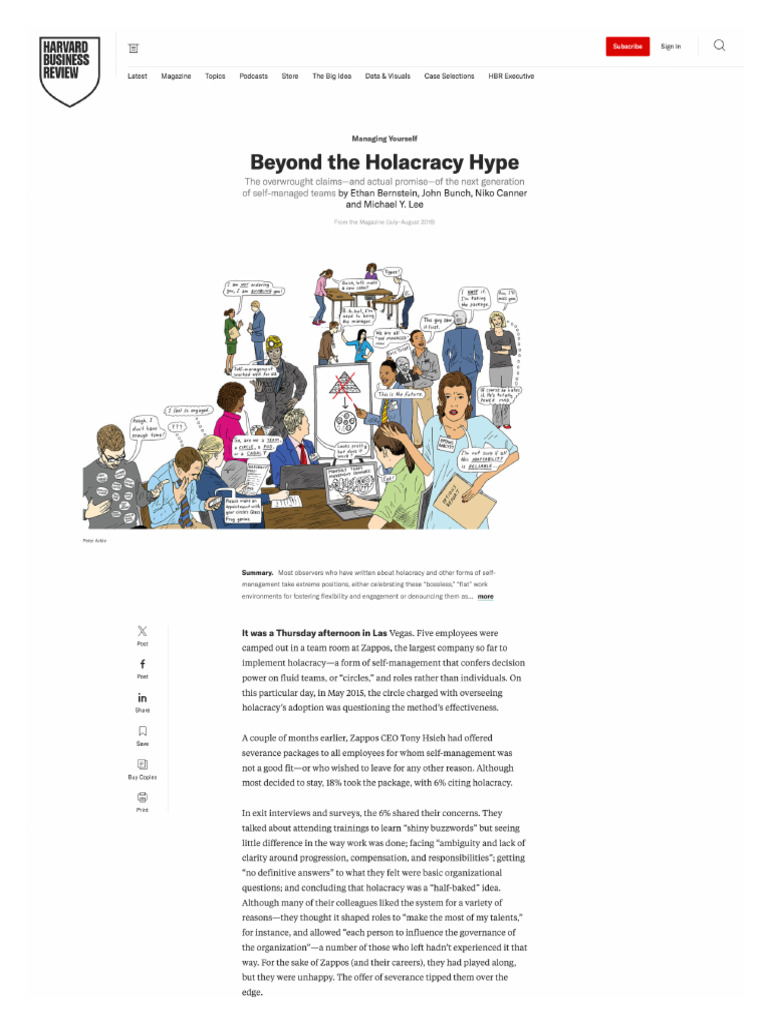 Beyond The Holacracy Hype | PDF