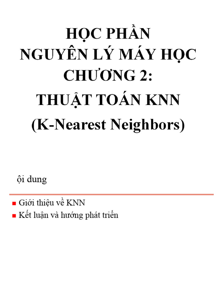 KNN | PDF