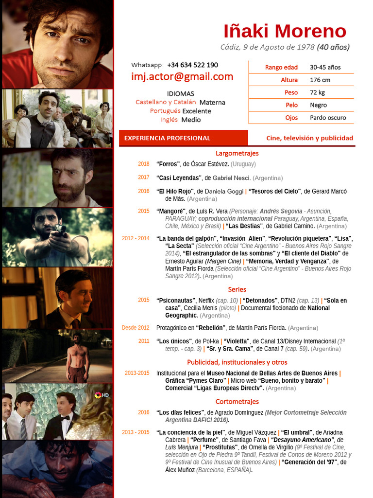 CV - Inaki.moreno 2019.actor | PDF
