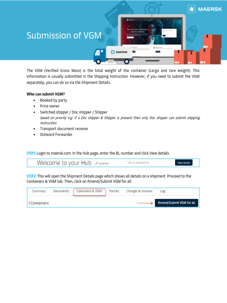 VGM Submission Completed | PDF