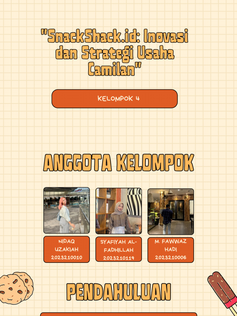 Kuning Krem Ilustrasi Makanan Tugas Sekolah Presentasi | PDF