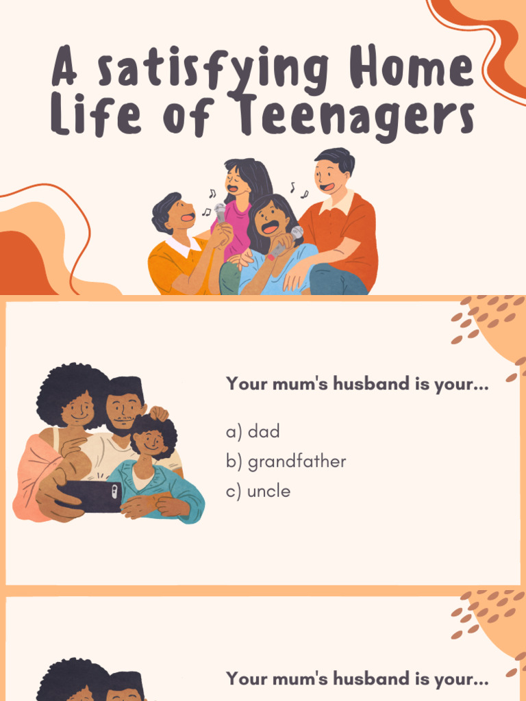Grade 8-A Satisfying Home Life of Teenagers | PDF | Adolescence | Sibling