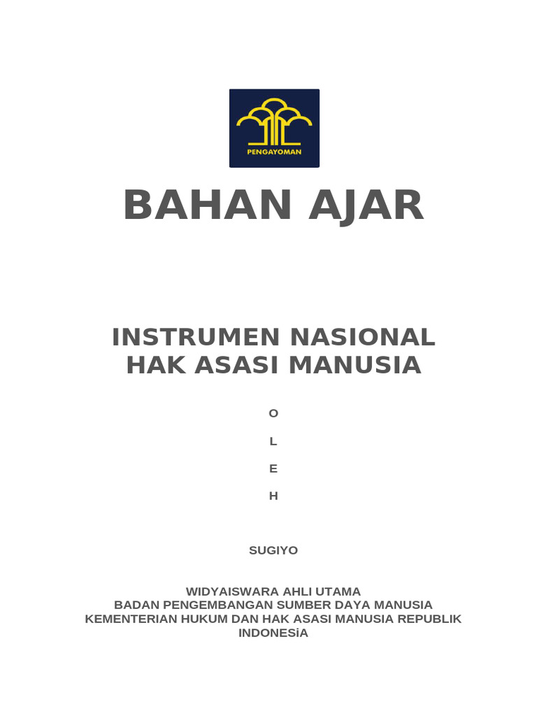 Instrumen Ham Nasional | PDF