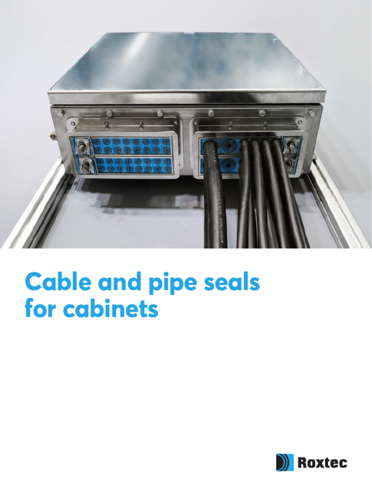 Roxtec Cable and Pipe Seals For Cabinets Ver3 en | PDF | Stainless Steel | Pipe (Fluid Conveyance)