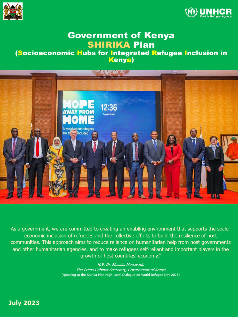 Kenya's Shirika Plan for Refugee Inclusion | PDF | Refugee | Kenya