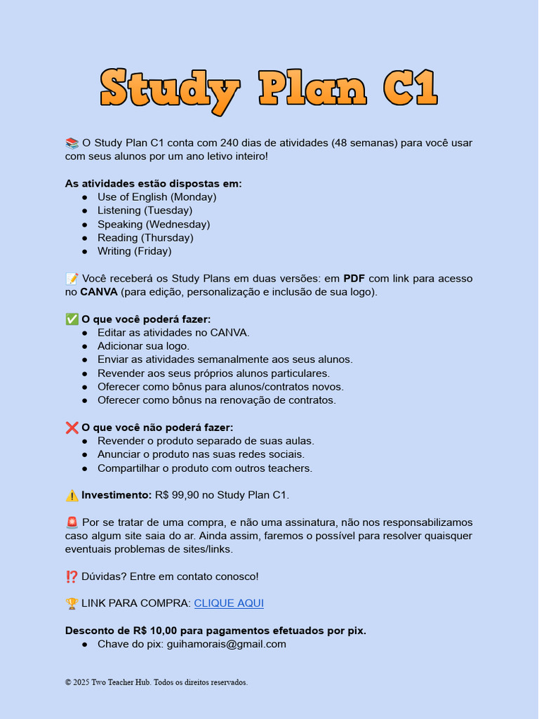 Sample - Study Plan C1 | PDF