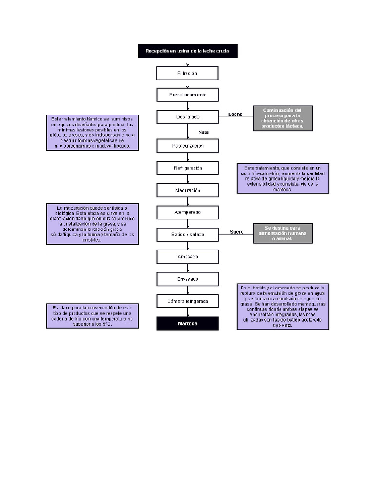 Diagrama de Flujo Manteca | PDF