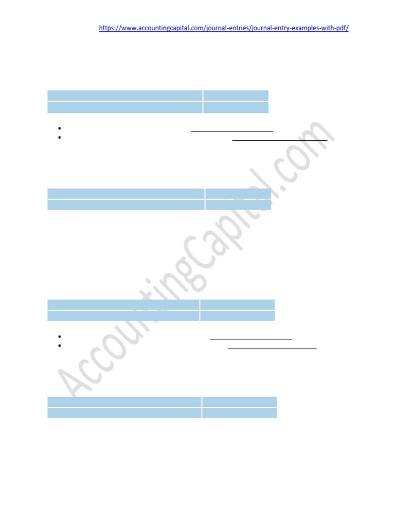 Journal Entry Examples PDF 1 5 | PDF | Debits And Credits | Depreciation