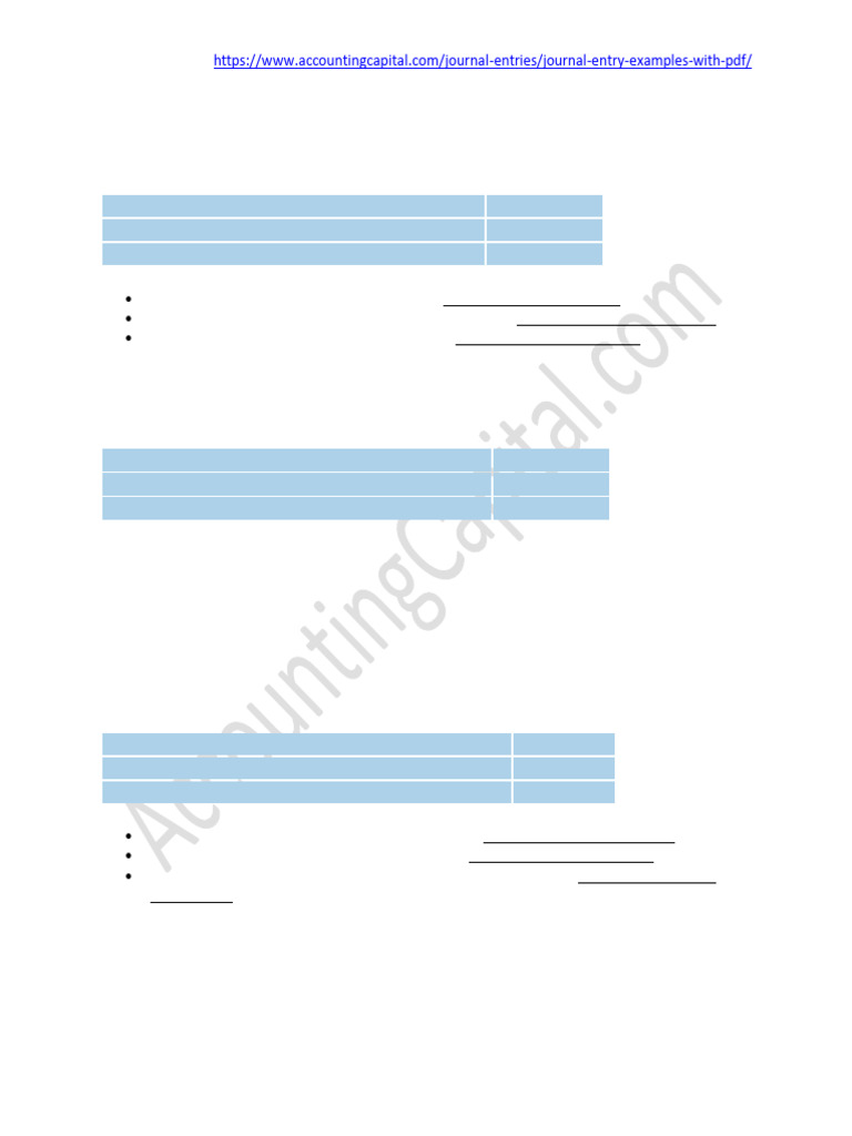 Journal Entry Examples PDF 6 8 | PDF | Debits And Credits | Expense