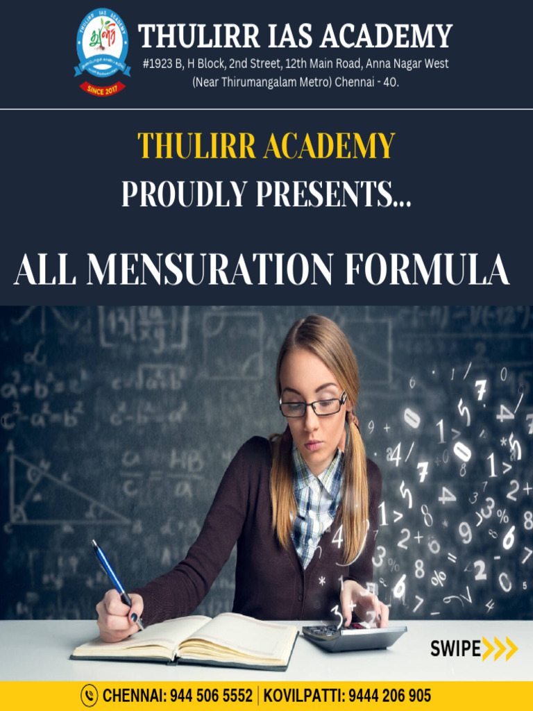Mensuration Formula | PDF