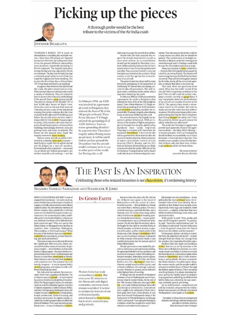 14th June Highlighted Article | PDF