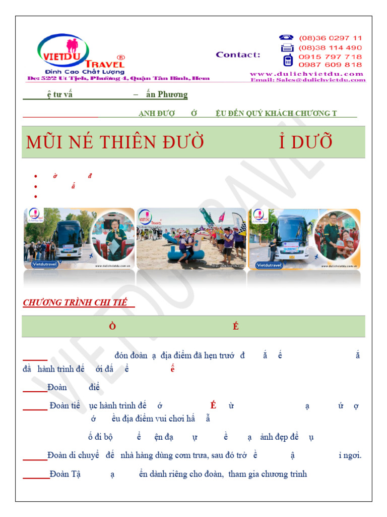 MŨI NÉ - TP HCM - 2n1d | PDF
