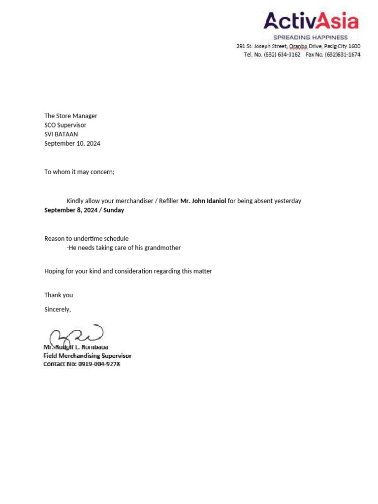 Uni Coor Letter Activ Asia | PDF