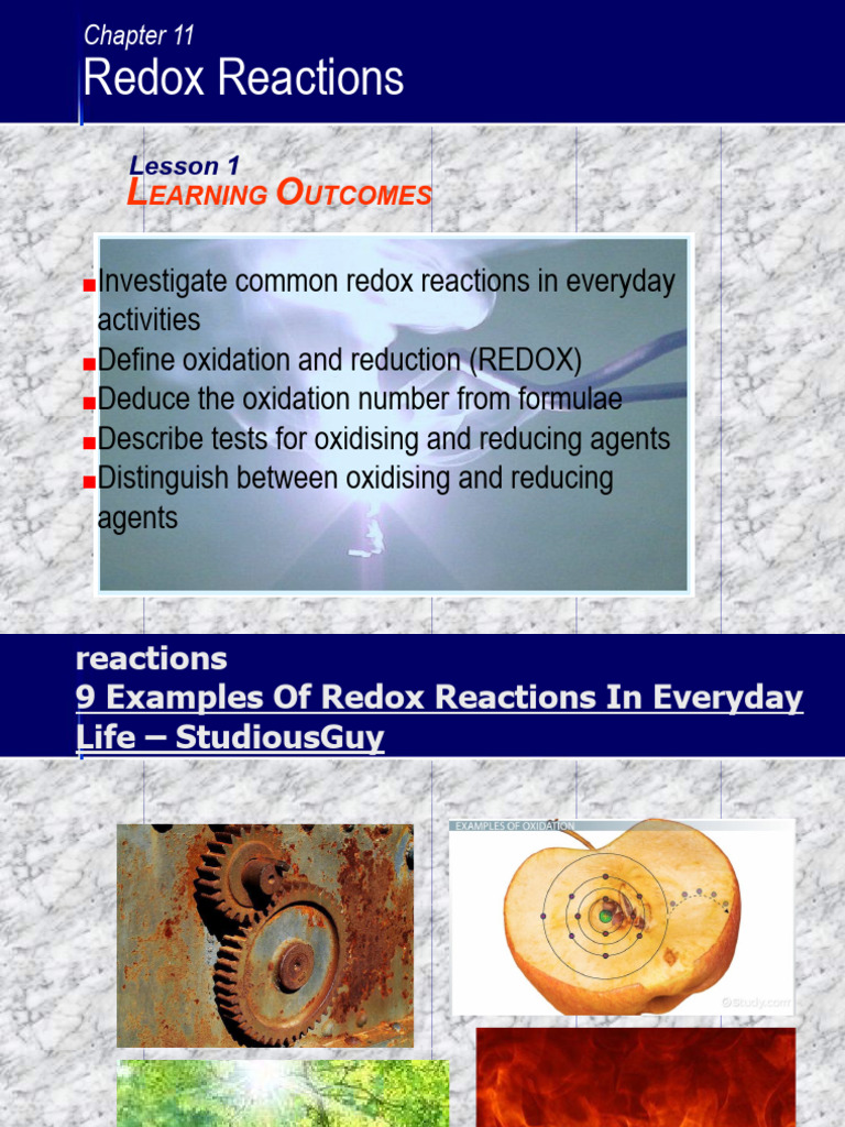 Everyday Redox Reactions Explained | PDF | Redox | Chemical Reactions