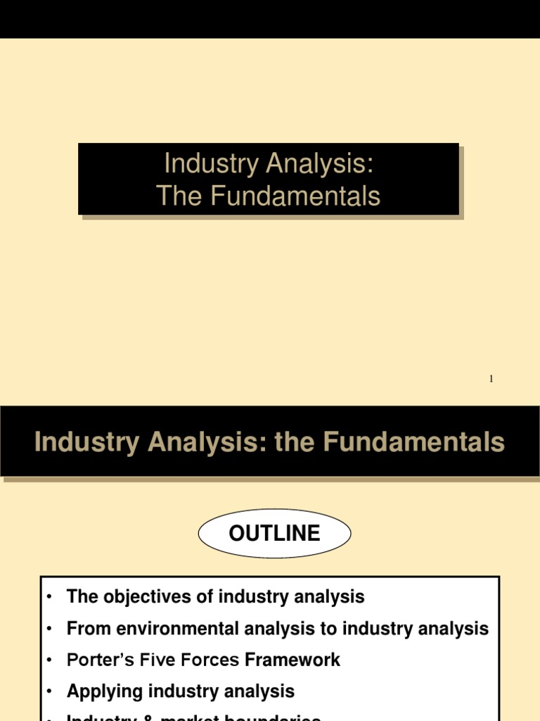 Industry Analysis: The Fundamentals | Download Free PDF | Competition ...
