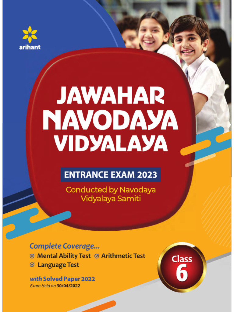 Demo 50 Jawahar Navodaya Vidyalaya Class 6 - Arihant Experts | PDF ...
