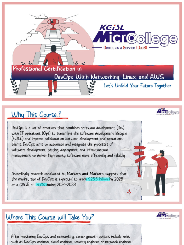 Devops With Networking, Linux and AWS - Pitch - Deck - V4 | PDF