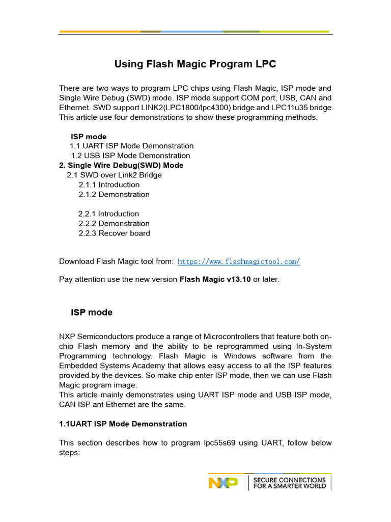 Flash Magic Programming LPC | PDF | Computer Engineering | Computing