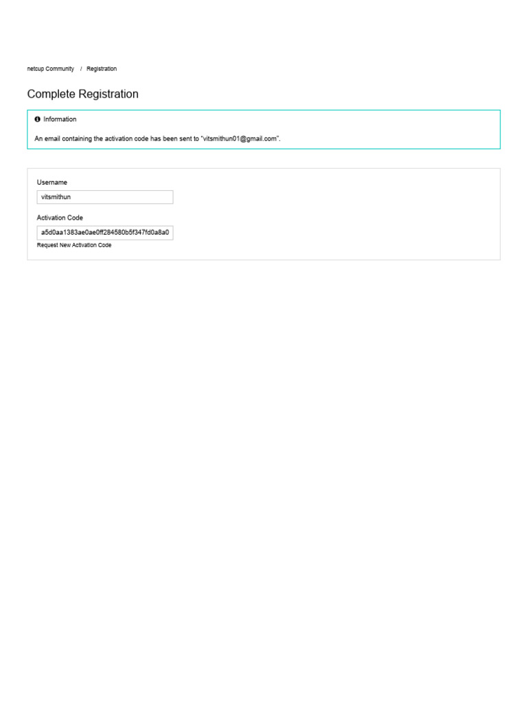 Complete Registration - Netcup Community | PDF