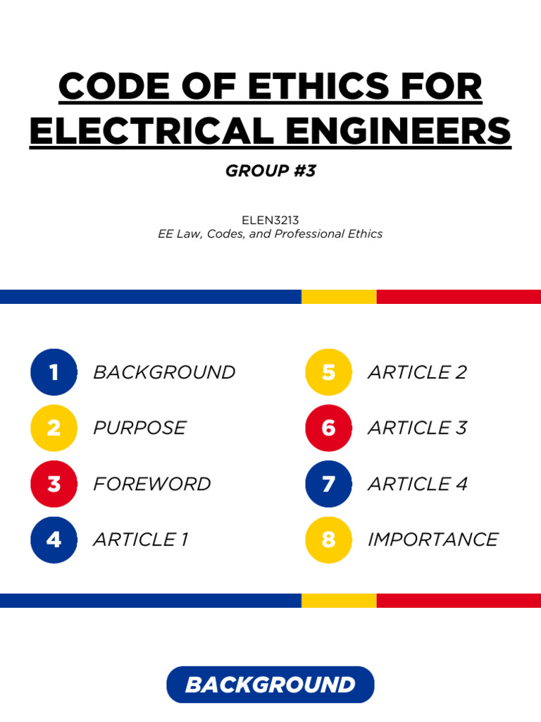 Code of Ethics For Electrical Engineers | PDF | Justice | Crime & Violence