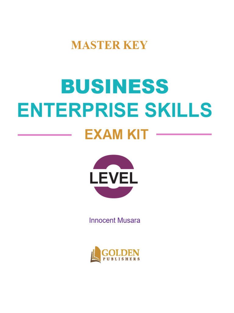 O-Level Business Enterprise Exam Kit | PDF | Entrepreneurship ...