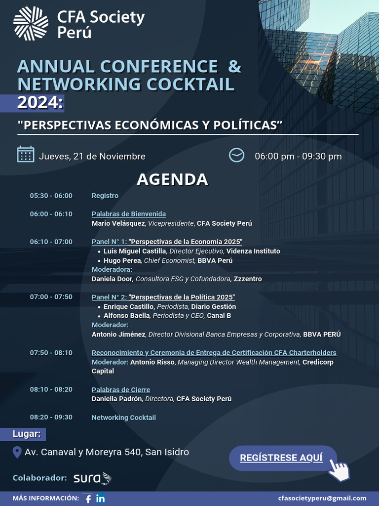 Agenda - Annual Conference & Networking Cocktail | PDF