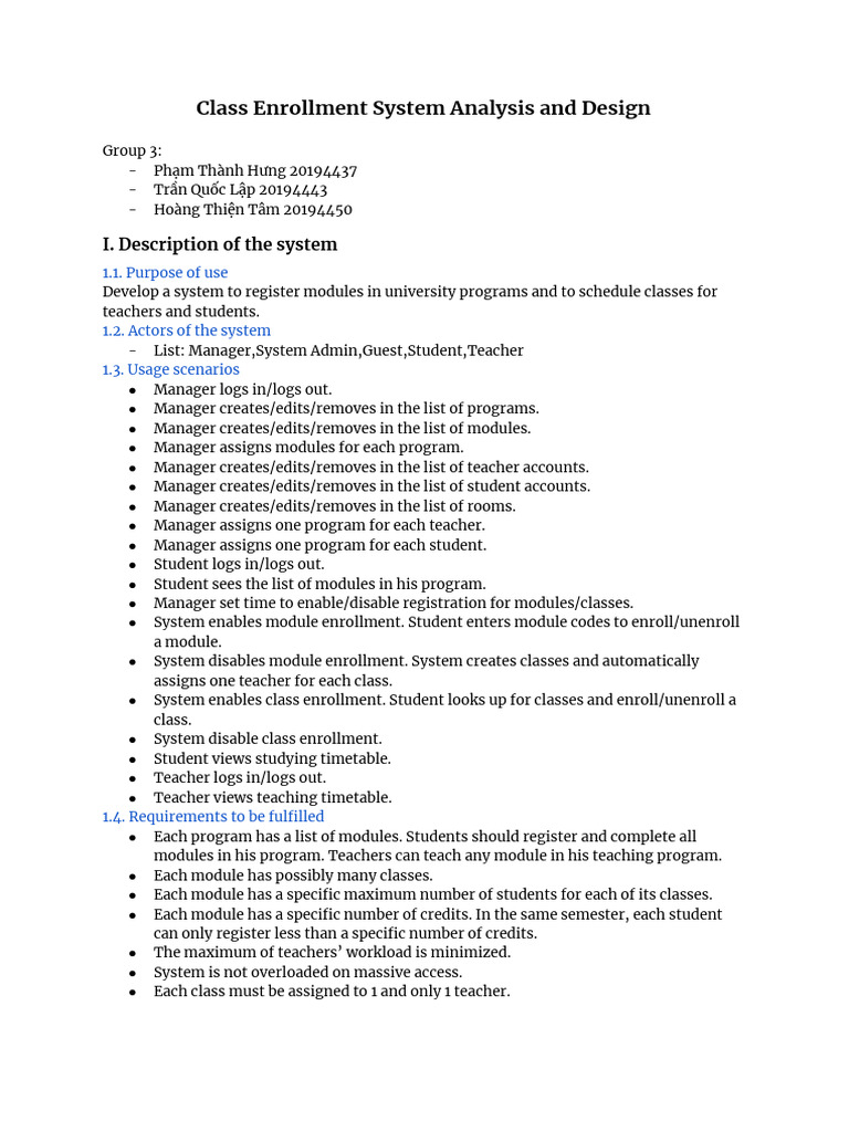 System Analysis and Design Report | PDF | Use Case | Databases