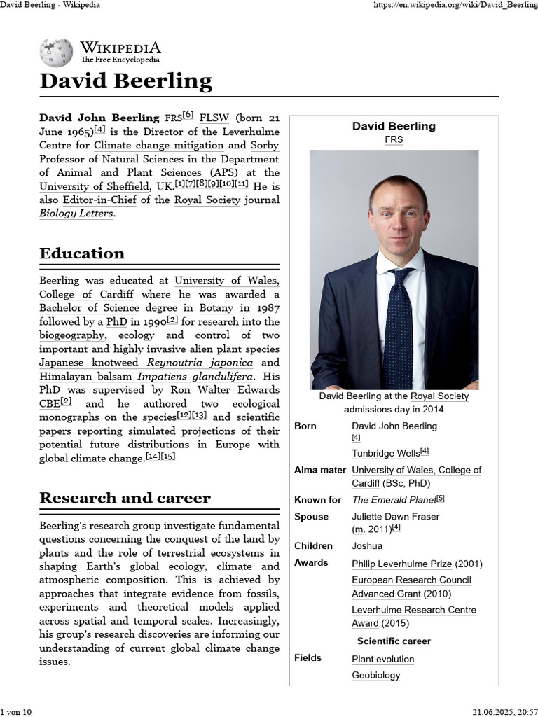 Beerling | PDF | Nature | Earth Sciences