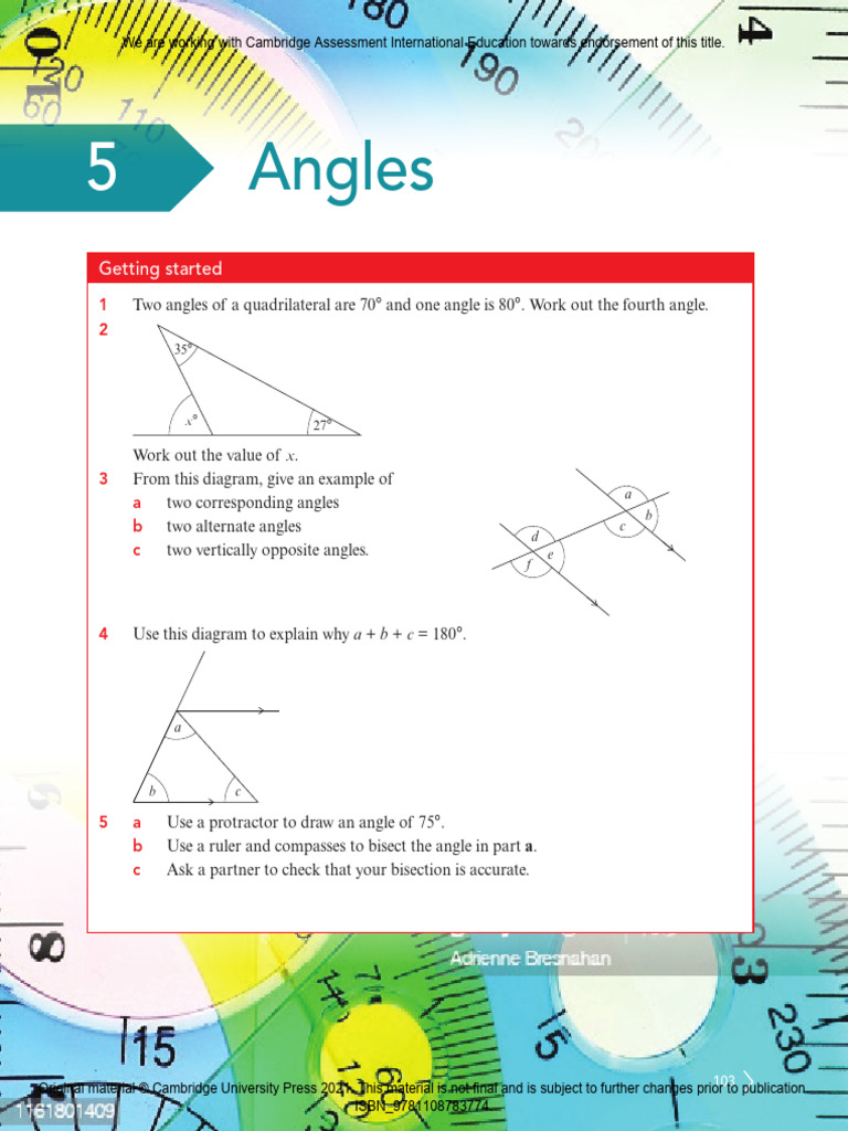 Angles and Pythagoras' Theorem | PDF | Triangle | Polygon