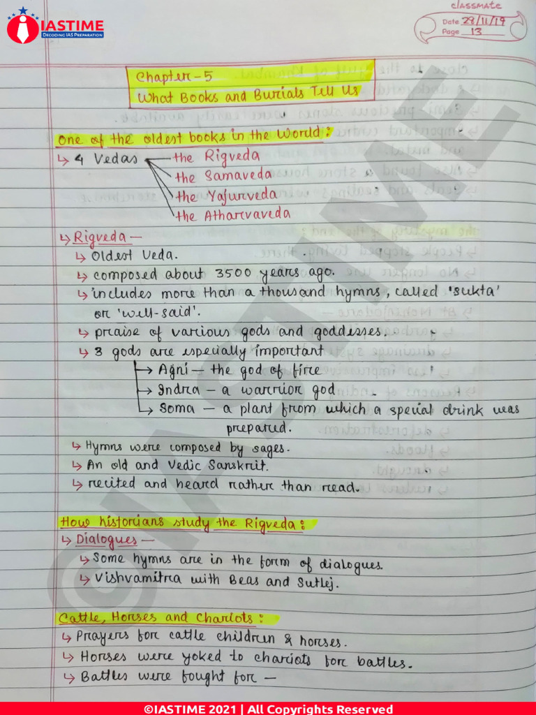 NCERT Class 6 History Chapter 5 Notes | PDF | Indian Religions | Hymns