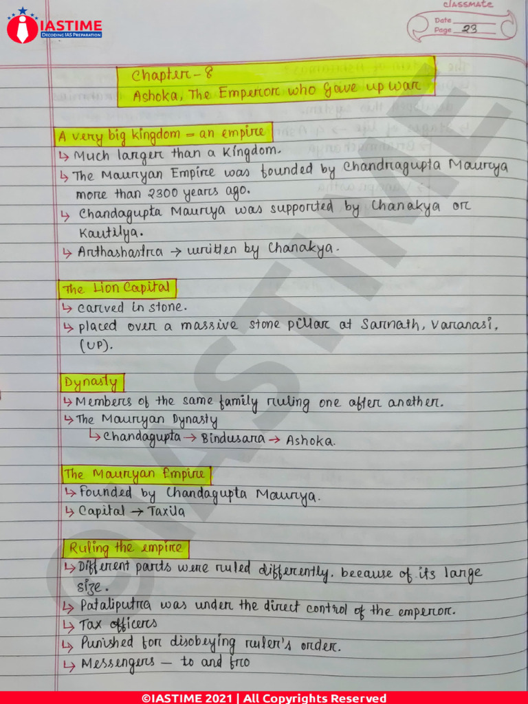 NCERT History Class 6 (Chapter-8) by ©IASTIME | PDF | Ancient India ...