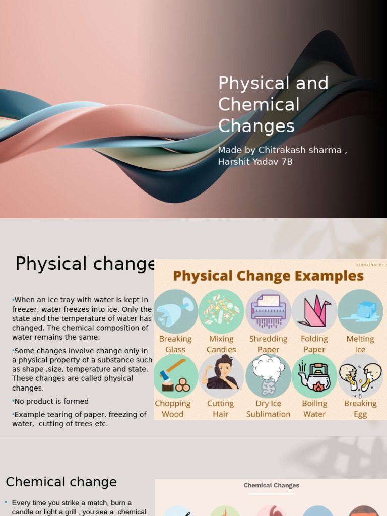 Physical vs. Chemical Changes Explained | PDF