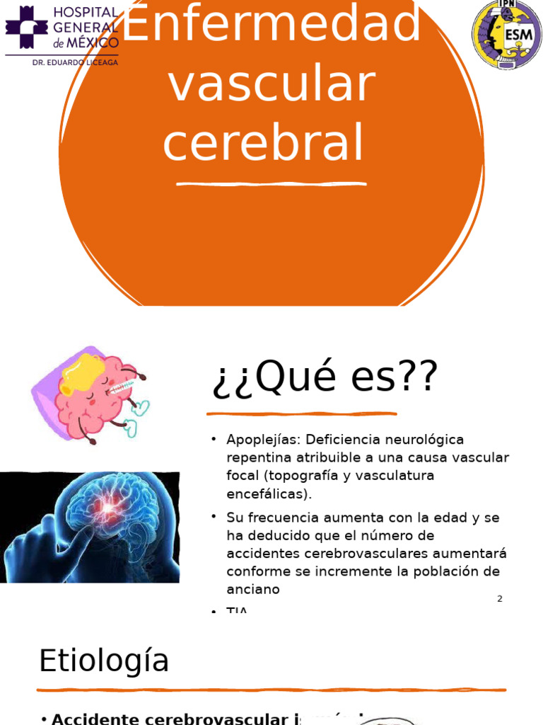 Enfermedad Vascular Cerebral | PDF | Carrera | Especialidades Medicas