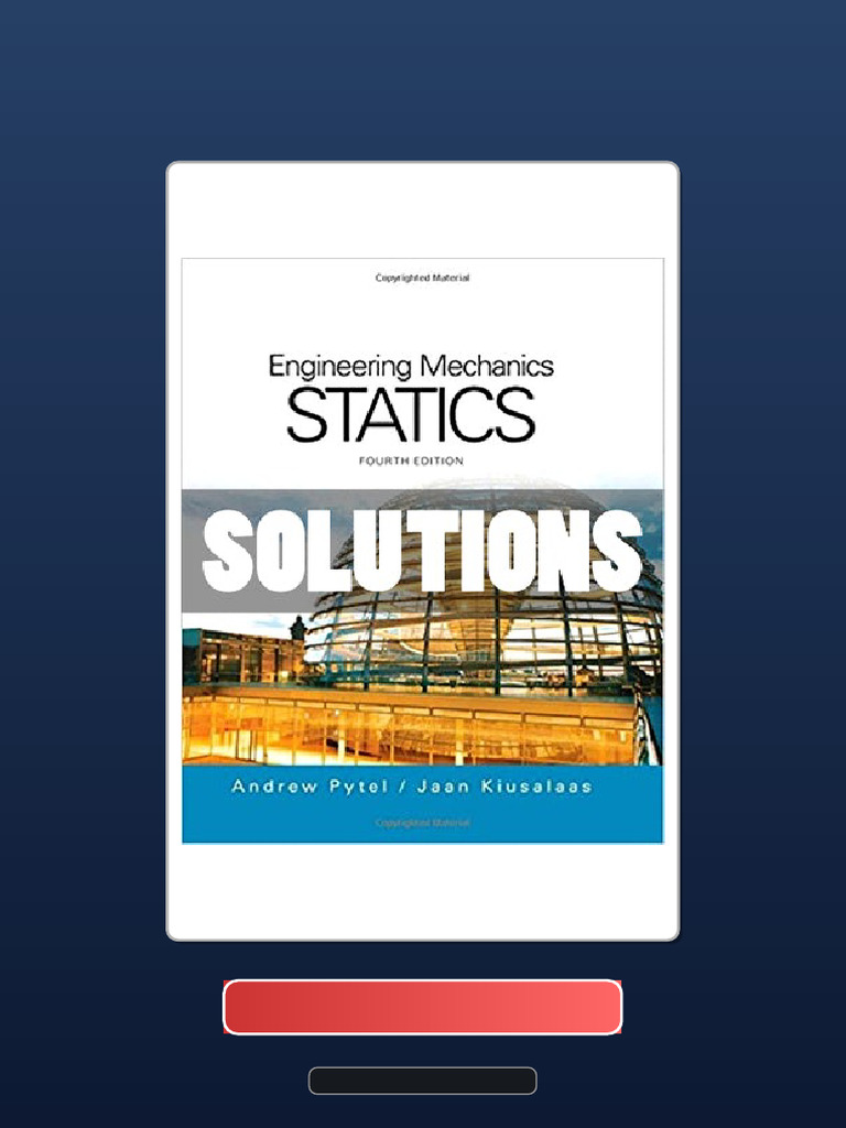 Full Chapter of Engineering Mechanics Statics 4th Edition Pytel Ebook ...