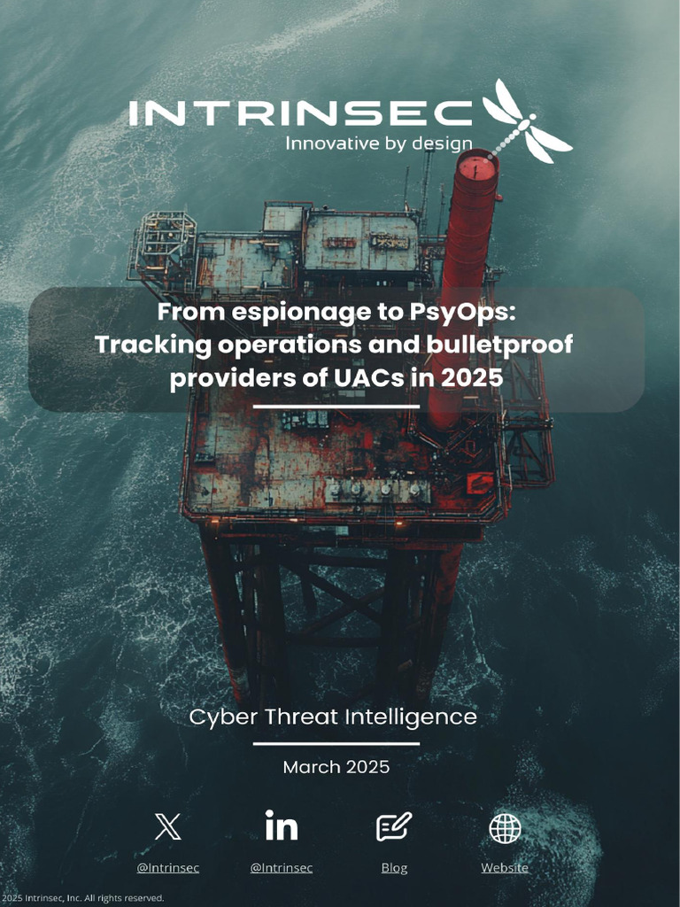 TLP CLEAR From Espionage To PsyOps Tracking Operations and Infrastructure of UACs in 2025 EN 1 ...