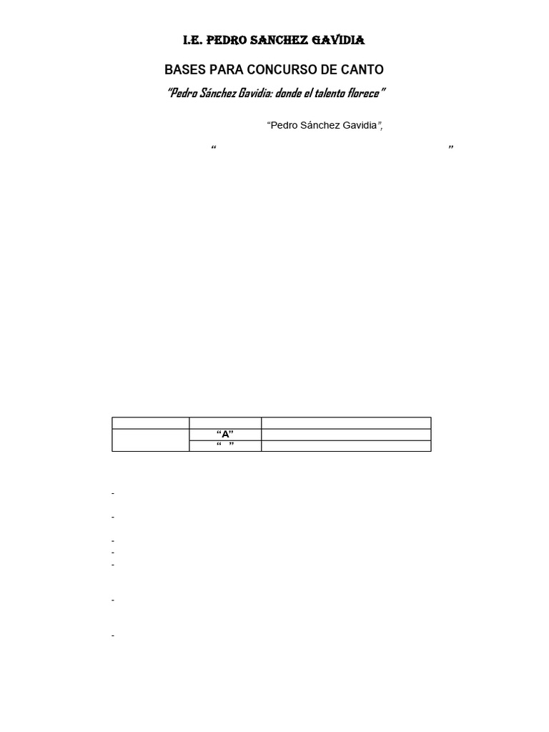 Bases de Canto - 2025 | PDF | Canciones | Melodía