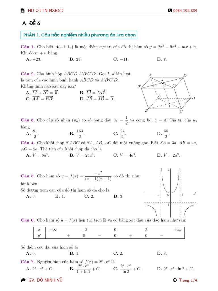 De 6 Du Doan Đang Làm | PDF