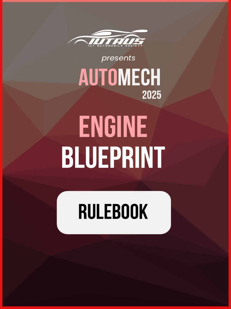 Engine Blueprint Rulebook | PDF
