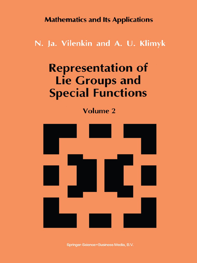 978 94 017 2883 6 | PDF | Group Representation | Representation Theory