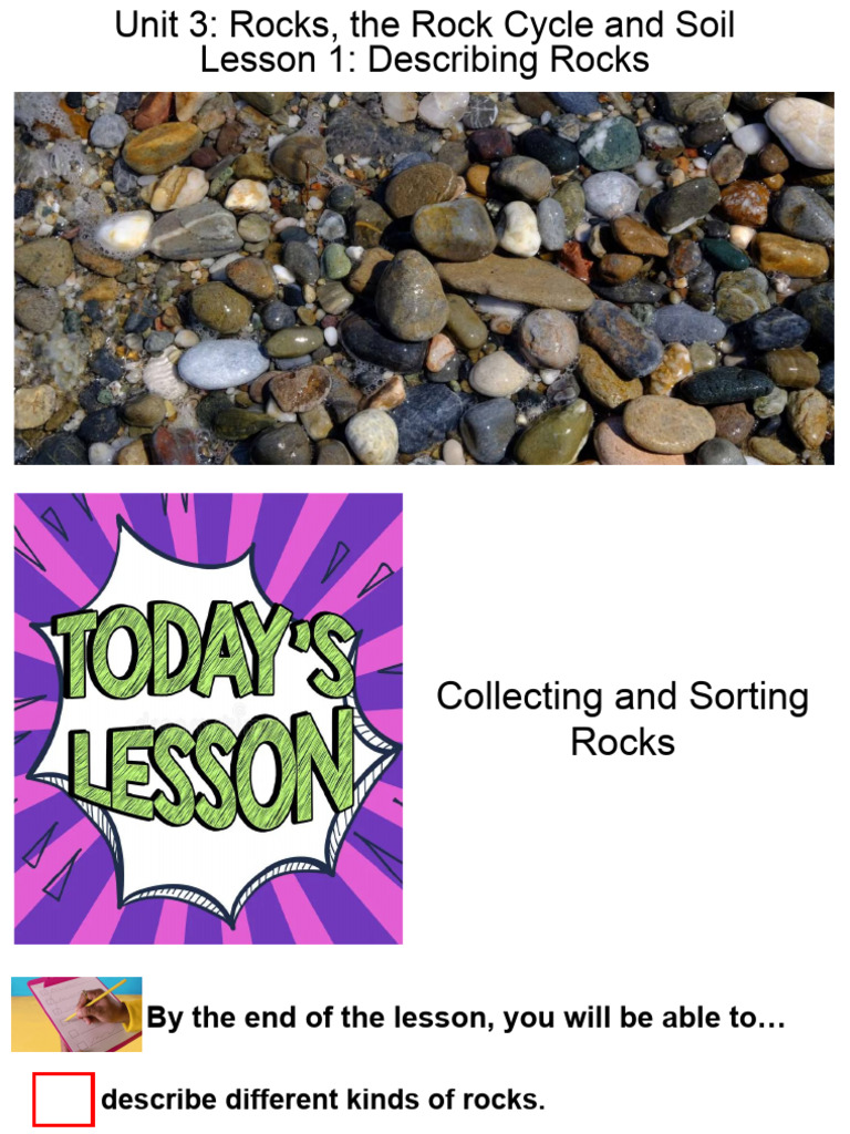 G5 Unit3 Lesson1 Rock Sorting | PDF | Rock (Geology) | Igneous Rock