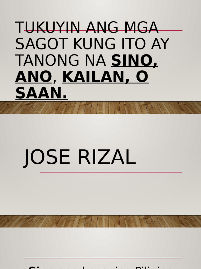 Tukuyin Ang Mga Sagot Kung Ito Ay Tanong | PDF