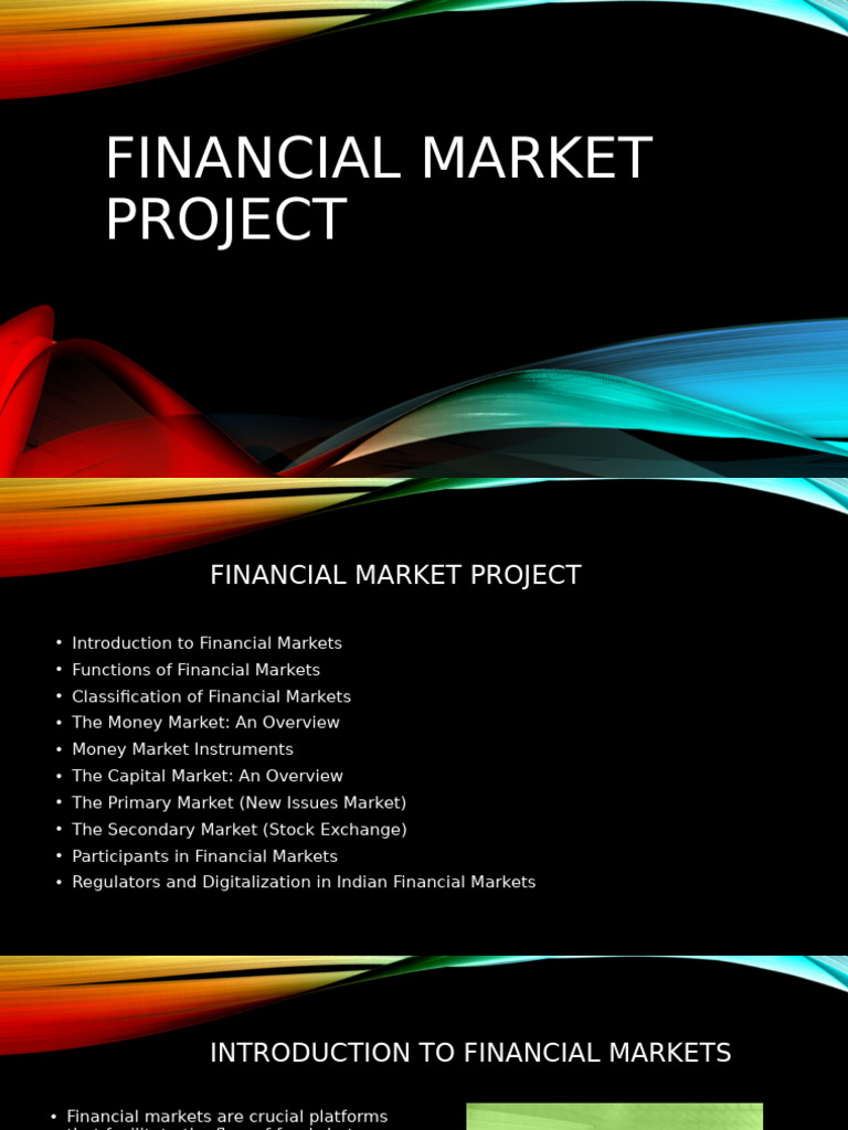 Financial Market Management - An Introduction | PDF | Financial Markets ...